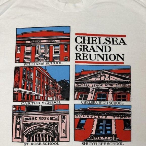 Tops | 199s 90s Chelsea Massachusetts Grand Reunion School Art Shirt ...